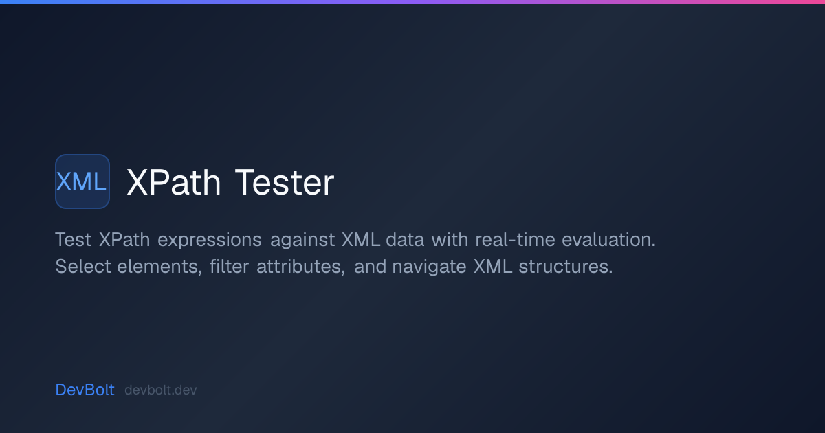 XPath Tester | DevBolt